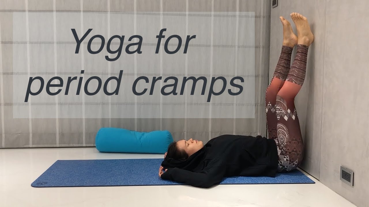 Yoga for period pain | 15 minutes to ease cramps - YouTube