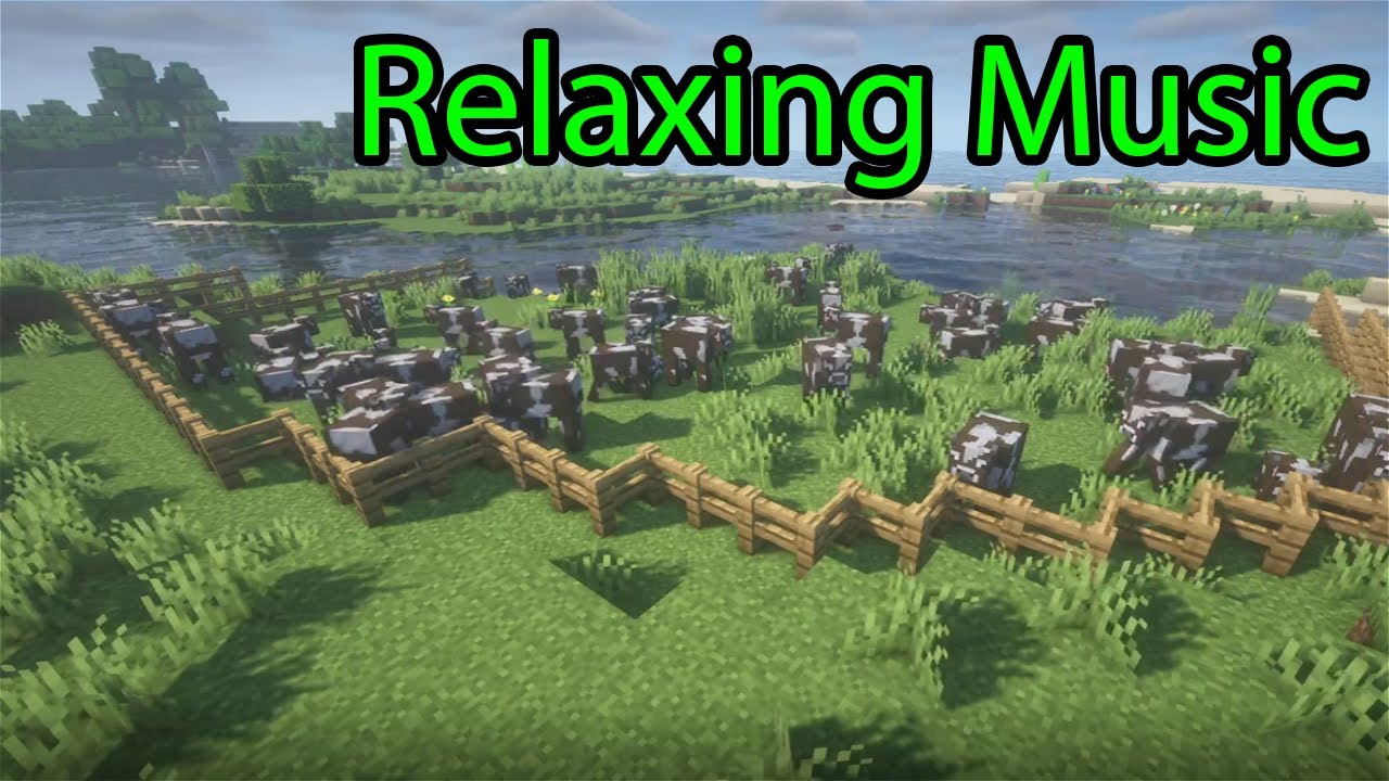 Cattle Farm RELAXING MUSIC To STAY FOCUS Or CHILL | Minecraft Shaders ...