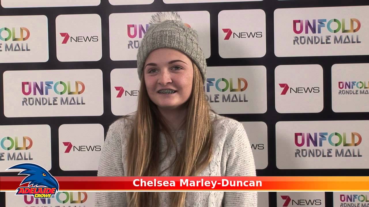 Chelsea Marley-Duncan - 7 News Crows Experience - YouTube