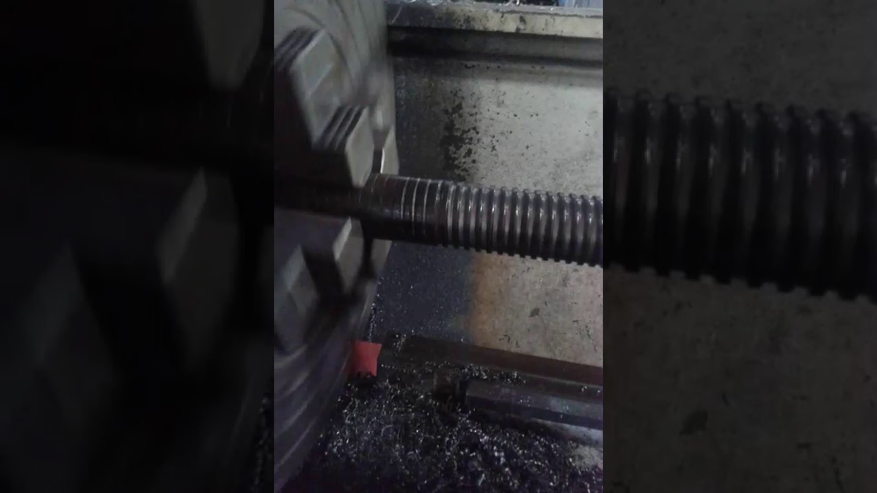 How to make long shaft square thread.. - YouTube