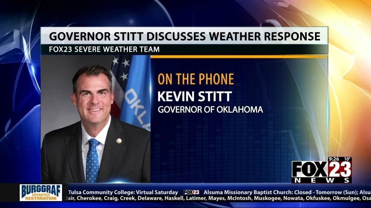 LIVE: Governor Kevin Stitt discusses Oklahoma's response to severe ...