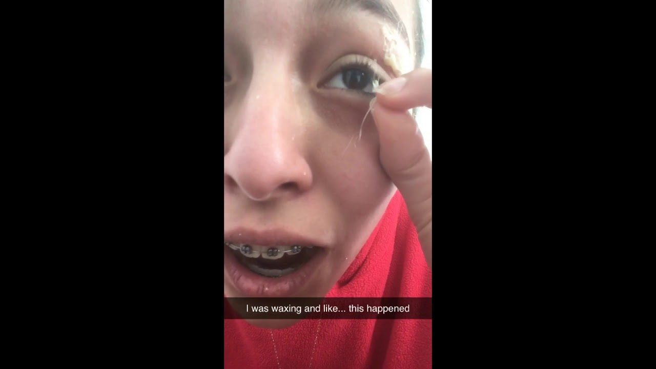 Wax EYELASH FAIL ( i cried) - YouTube