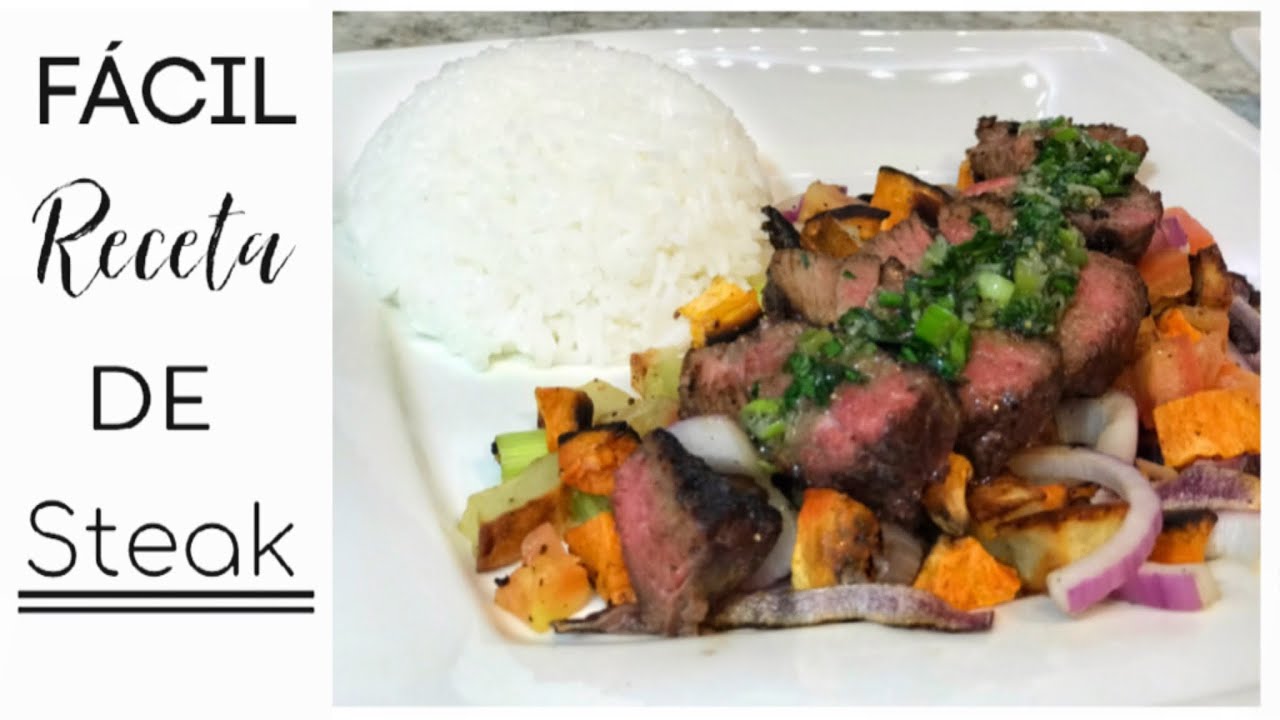 COMO PREPARAR UN STEAK FÁCIL Y RICO | COCINANDO CONMIGO | RECETA DE ...