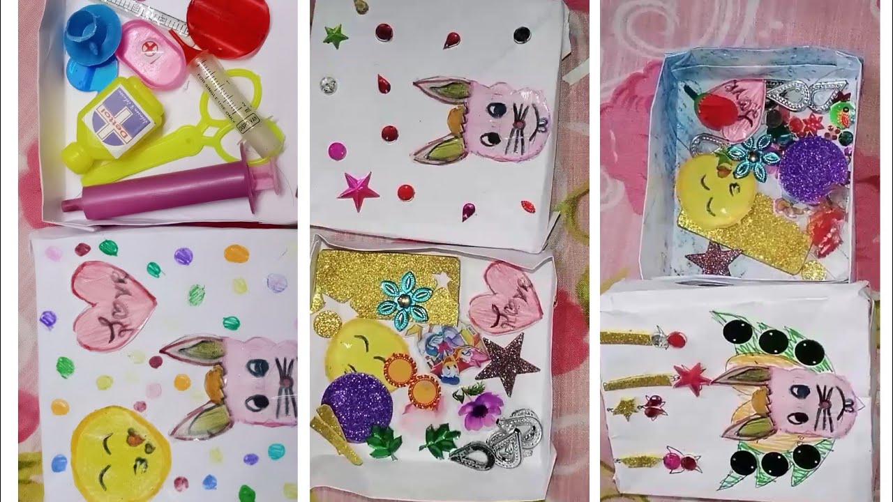 //CRAFTING A PAPER ACCESSORIES BOX// - YouTube