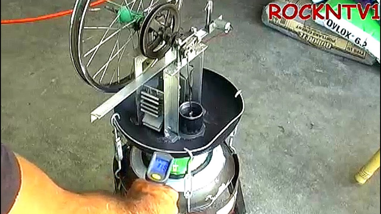 HowTo Build A BIG Stirling Engine From Cans DIY - YouTube