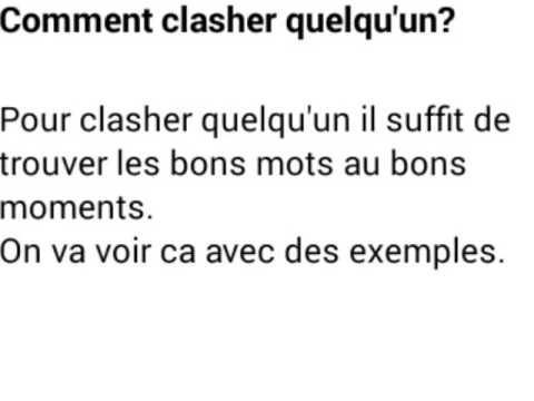 Comment clasher quelqu'un? (4exemples) - YouTube