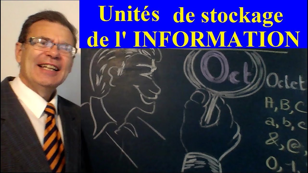 Unités de stockage de l'information : le bit et le kilo méga giga et ...