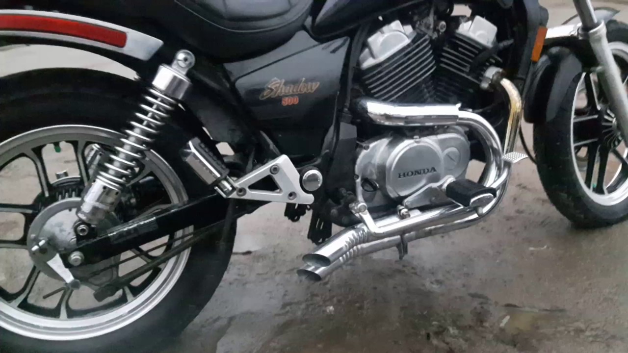 1985 Honda Shadow exhaust mod thanks to Jay aka manchild on youtube ...
