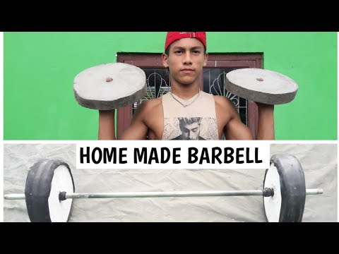 HOW TO MAKE BARBELL AT HOME | HOME MADE BARBELL ||ANISH FITNESS|| - YouTube