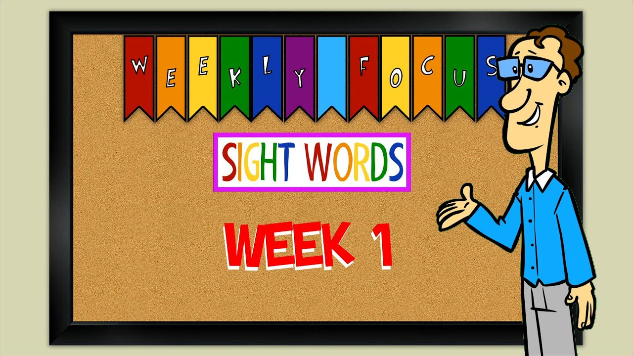 SIGHT WORDS WEEK 1 by The Brilliant Kid - YouTube