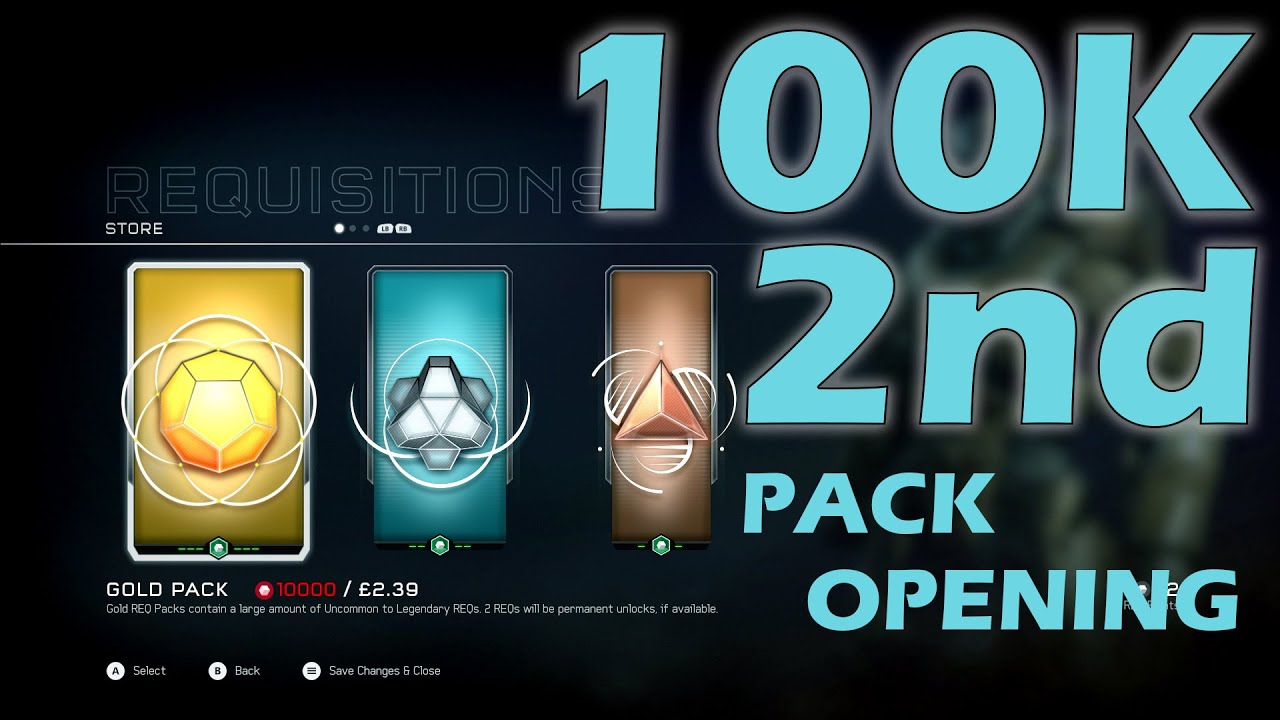 Halo 5 COOL SILVER REQ PACKS! - YouTube