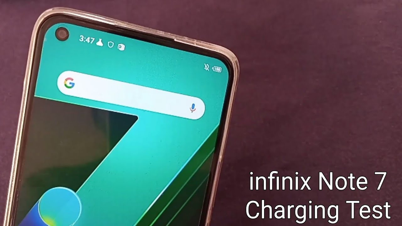 infinix Note 7 Charging Test - YouTube