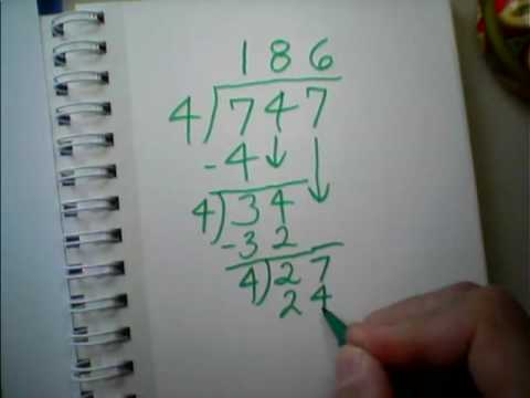 Long Division: triple-digit divided by single digit - YouTube