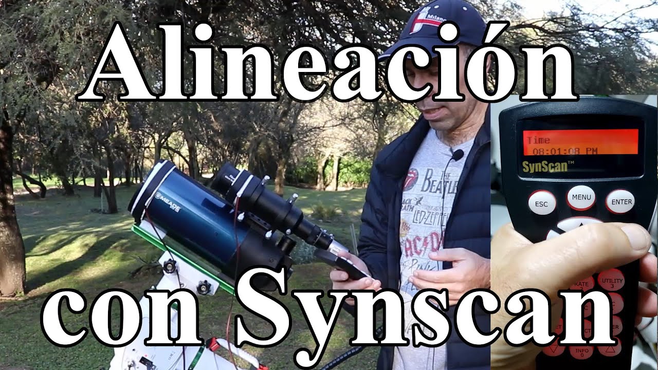 Paso a paso, como alinear utilizando mando Synscan - YouTube