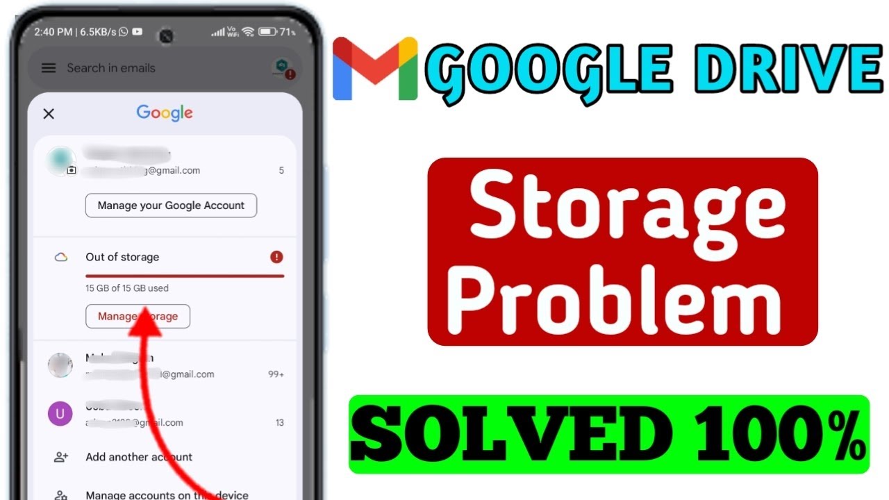 Google Drive Storage Full Problem Solved | How to clear Google Drive ...