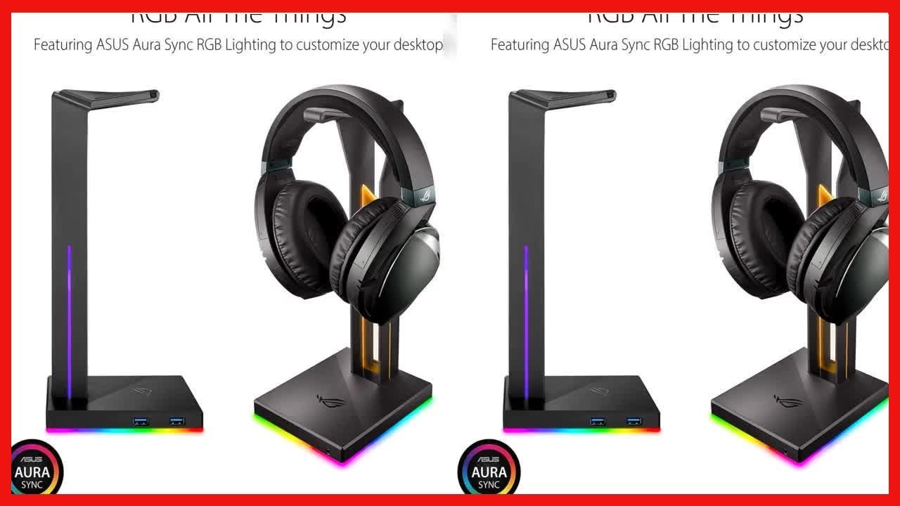 ASUS ROG Throne Qi Gaming Headset Stand - Wireless Charging | 2 USB ...