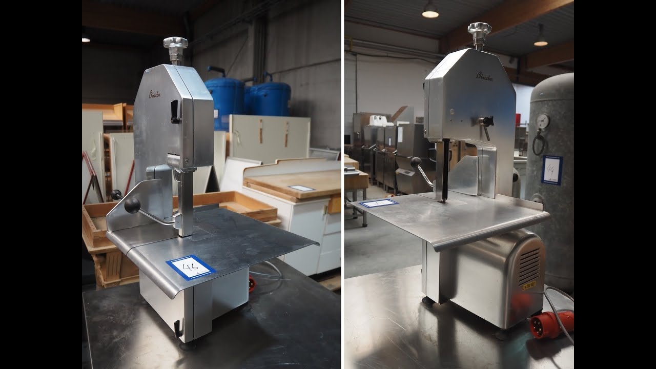 1068-46: Bizerba table model bandsaw - YouTube