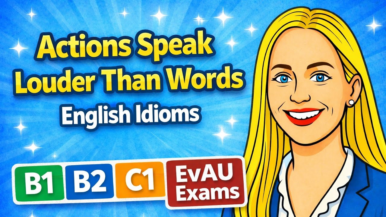 English Idioms – Actions Speak Louder Than Words | Learn English B1 B2 ...