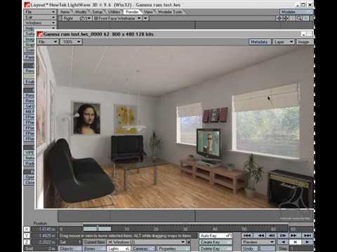 Tutorial, Getting started with lightwave interior rendering - YouTube