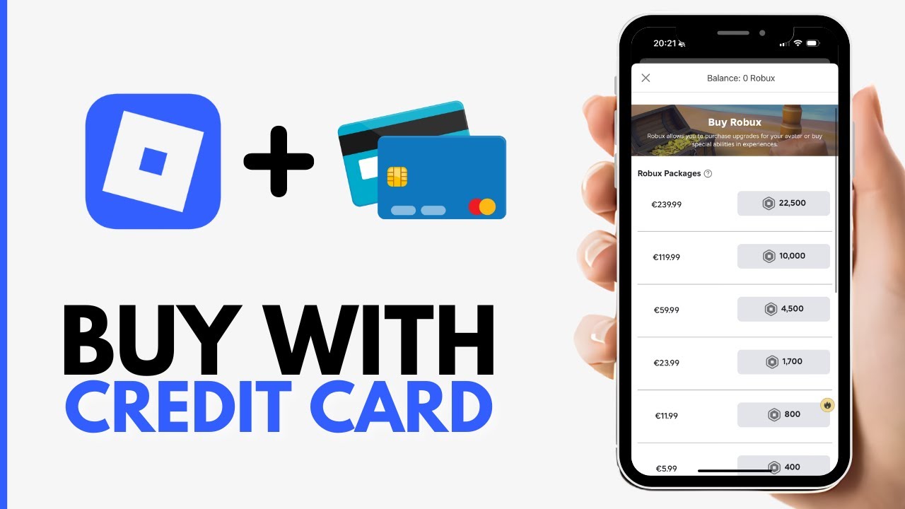 How To Buy Robux With Credit Card - Step by Step - YouTube