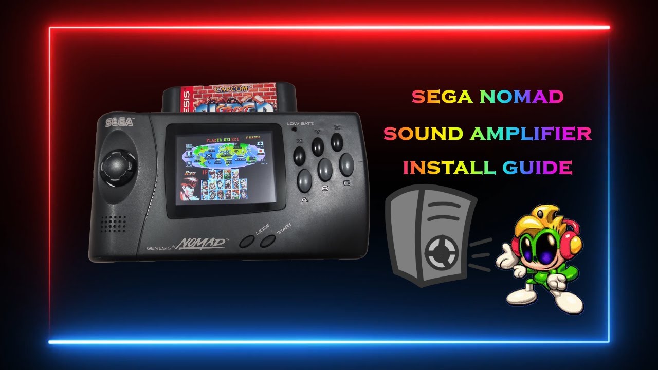 Sega Nomad Amplifier Install Tutorial - YouTube
