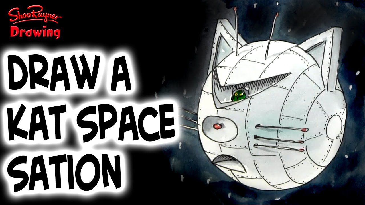 How to Draw Dark Claw's Evil Space Station - Dark Moon - YouTube