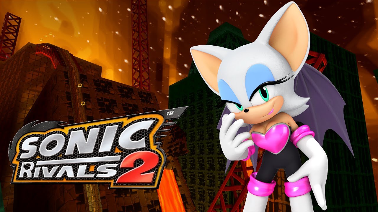 Sonic Rivals 2 - Chaotic Inferno Zone Act 3 (Rouge) - 4K HD 60Fps - YouTube