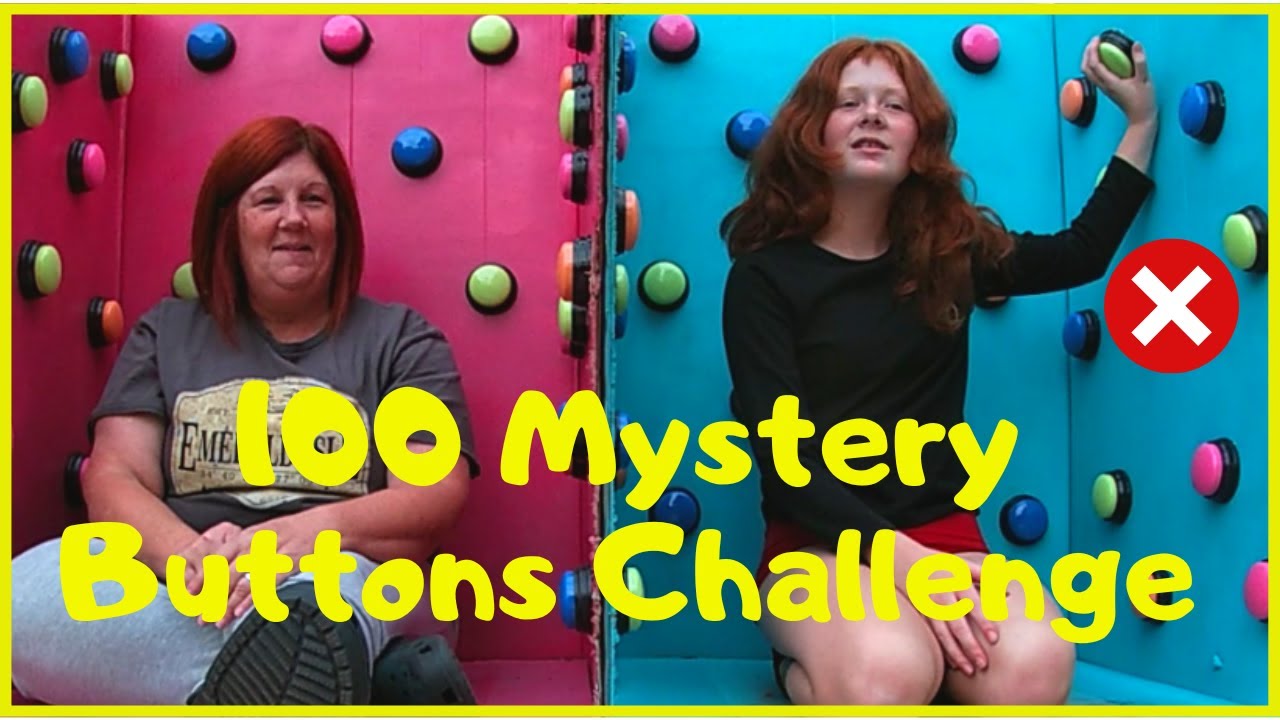 100 Mystery Buttons Challenge...Only One Will Let You ESCAPE The Box | Adventures of 3 Gingers ...
