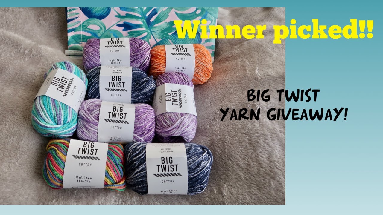 Winner Picked!! Big Twist Cotton Yarn + Crochet Bag + 5 Granny Square ...