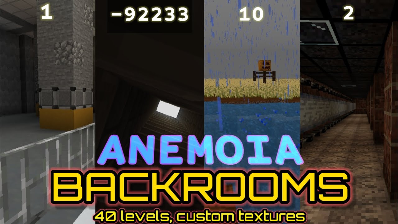 MCPE "Anemoia Backrooms" Preview 2 (remaked levels) - YouTube