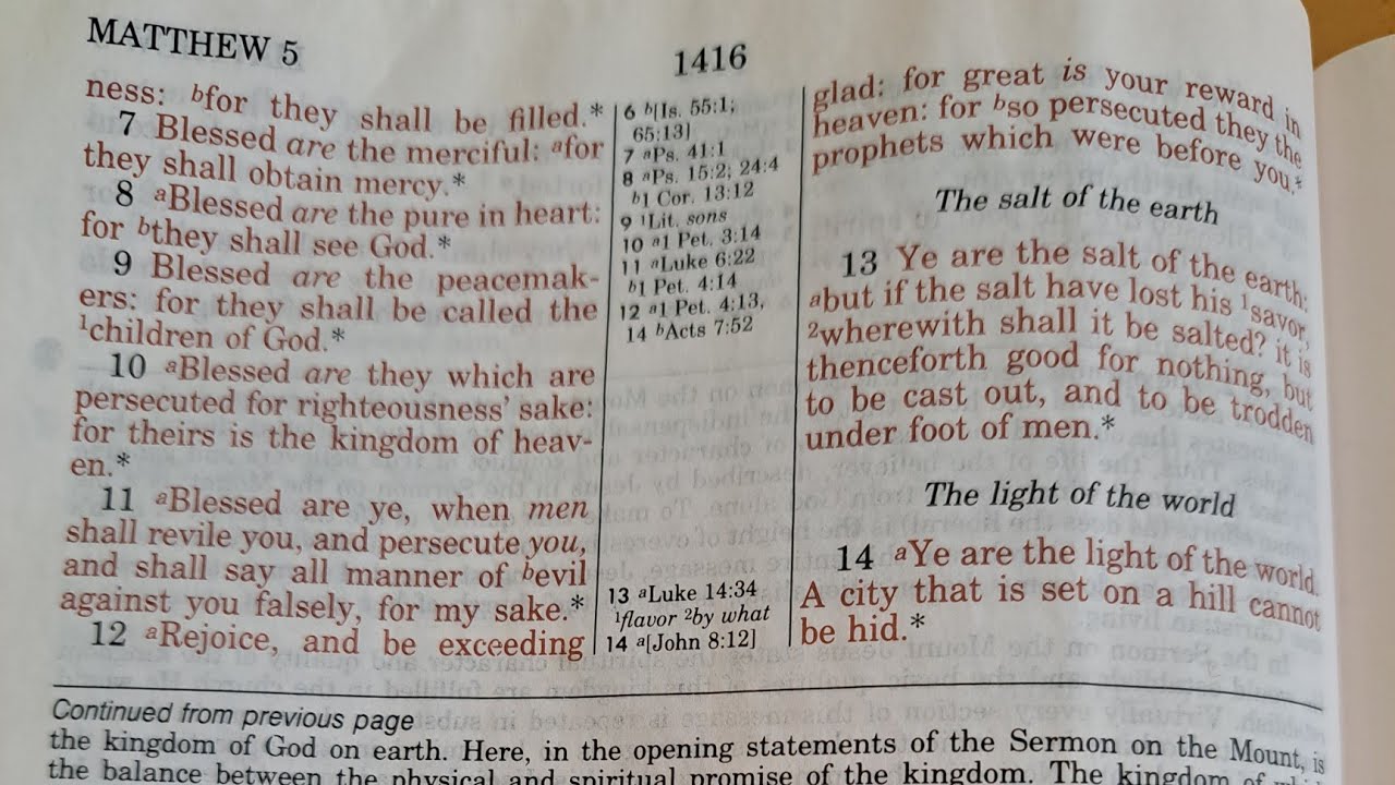 Hey Guys Its Bible Reading Matthew 5 - YouTube
