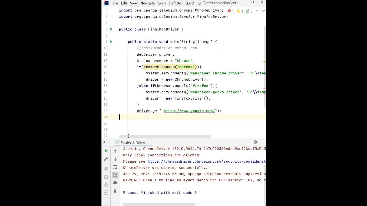 Selenium Java Interview Can Webdriver Be Declared Final Selenium Interview Questions And 