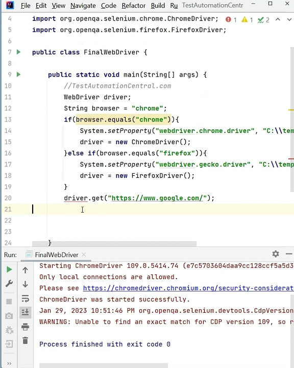 Selenium Java Interview Can Webdriver Be Declared Final Selenium Interview Questions And