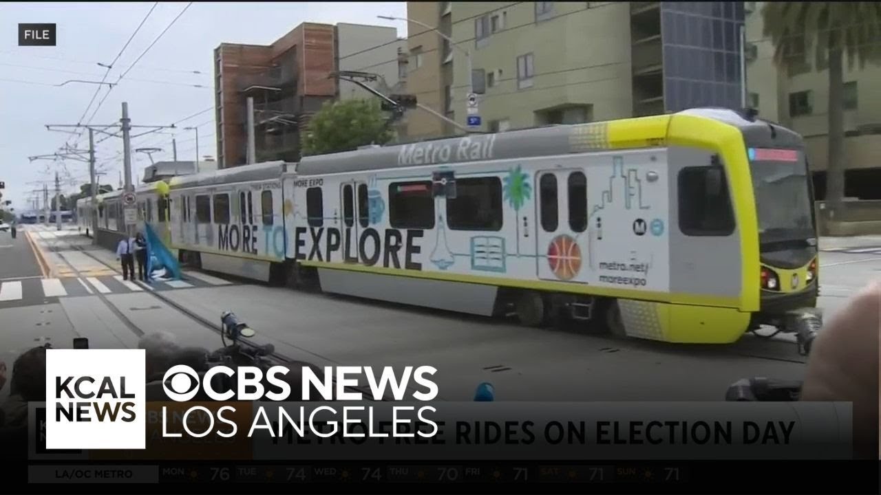LA Metro is offering free rides on Election Day - YouTube