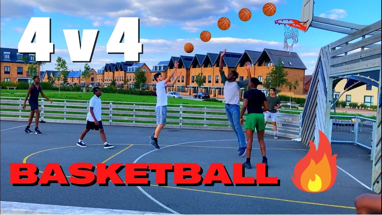 Playing 4v4 Basketball at famous UK Court!! - YouTube