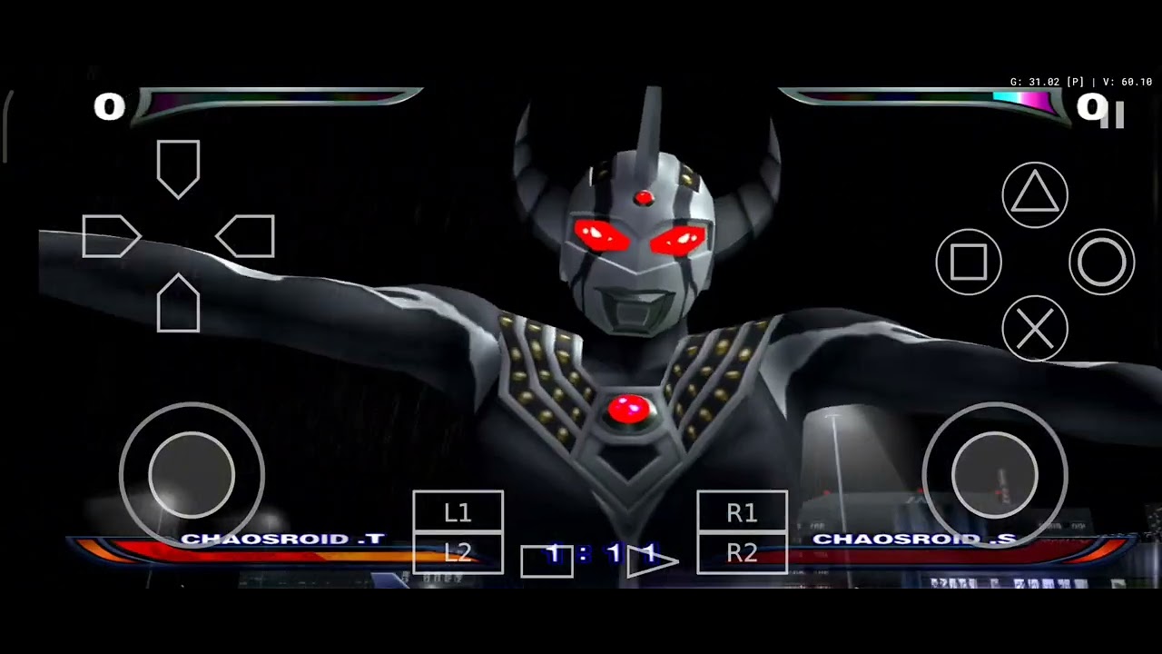 Ultraman Fighting Evolution Rebirth Battle#2 Chaosroid T Vs Chaosroid S ...