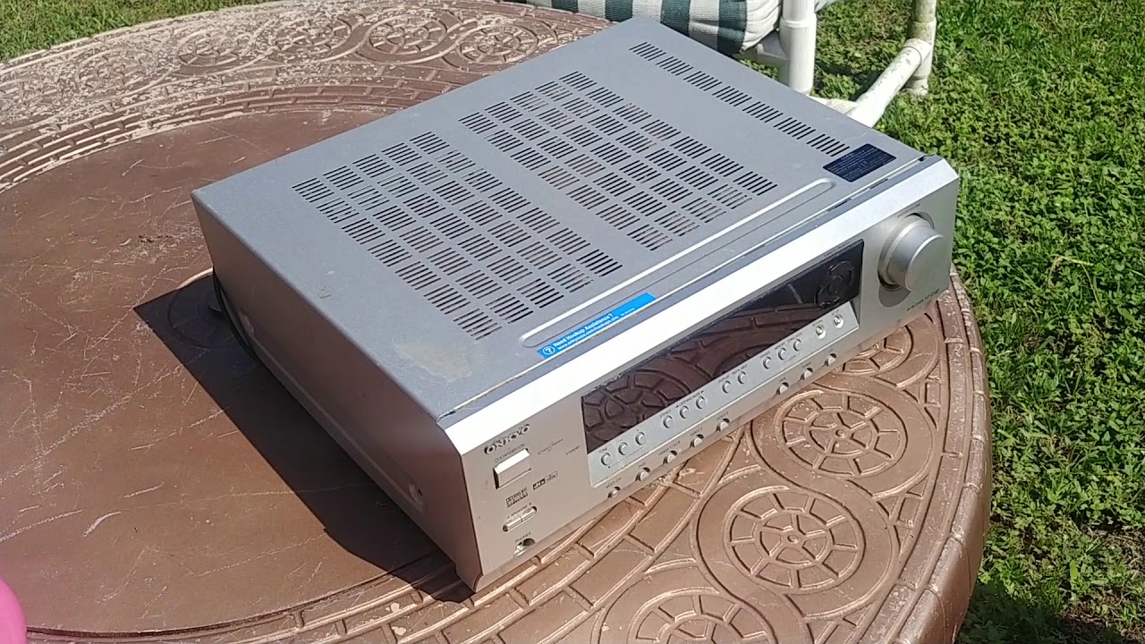 Amplifier/receiver after 3 years of being a cat bed - YouTube