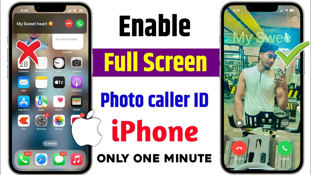 how to enable full screen caller id in iphone |how to enable full ...
