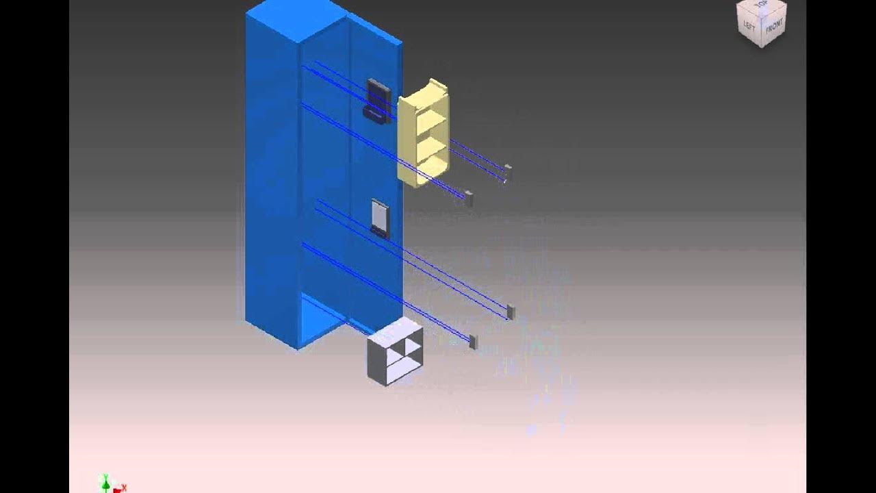 Auto CAD exploded view - YouTube