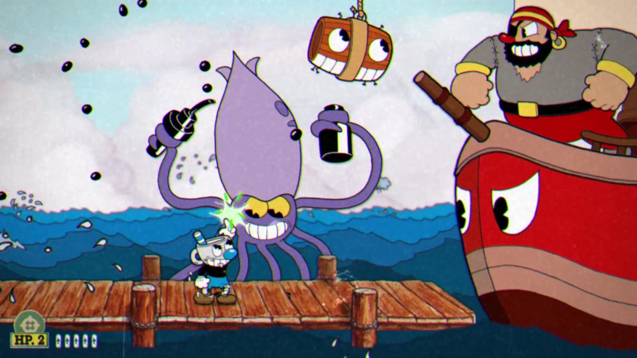 Cuphead Captain Brineybeard Expert Boss Battle - YouTube