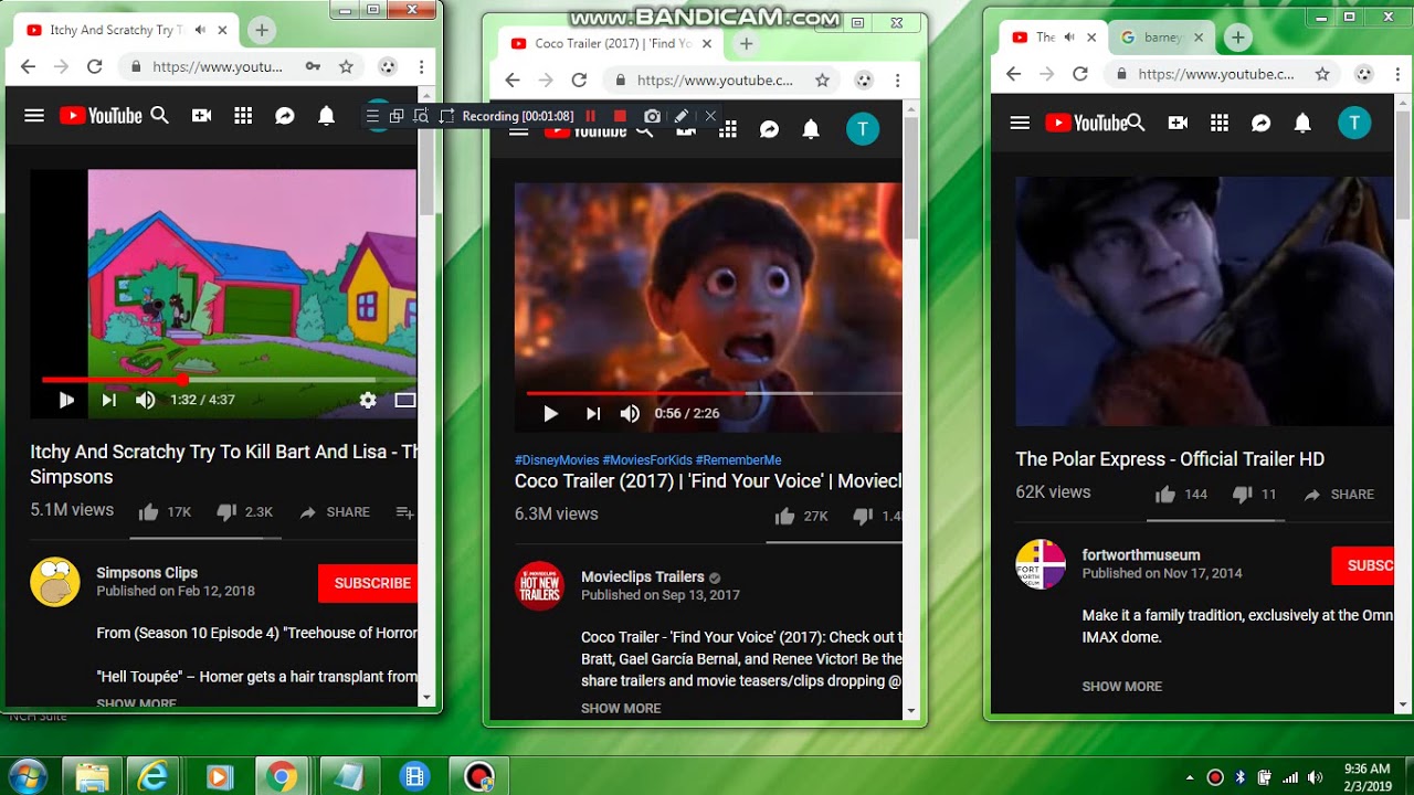 Coco & Simpsons & Polar Express Screaming - YouTube