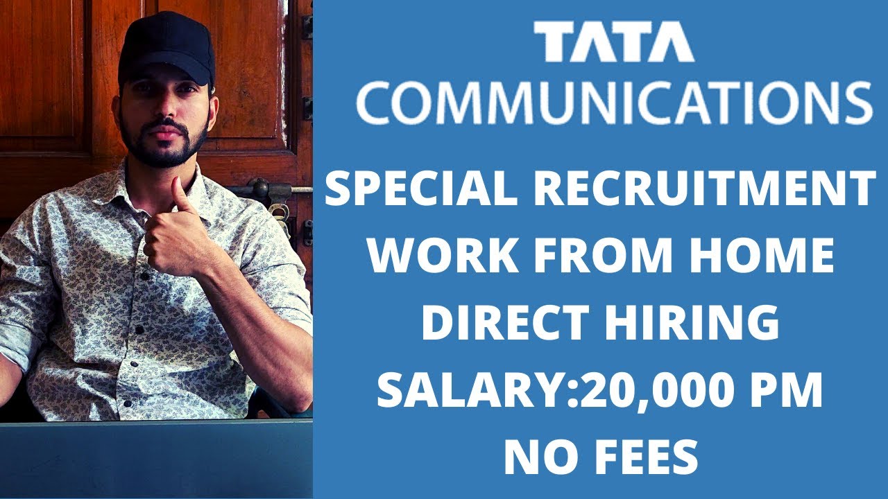 🔴TCS Work From Home Jobs | TCS Recruitment 2021 | Salary:20,000 PM ...