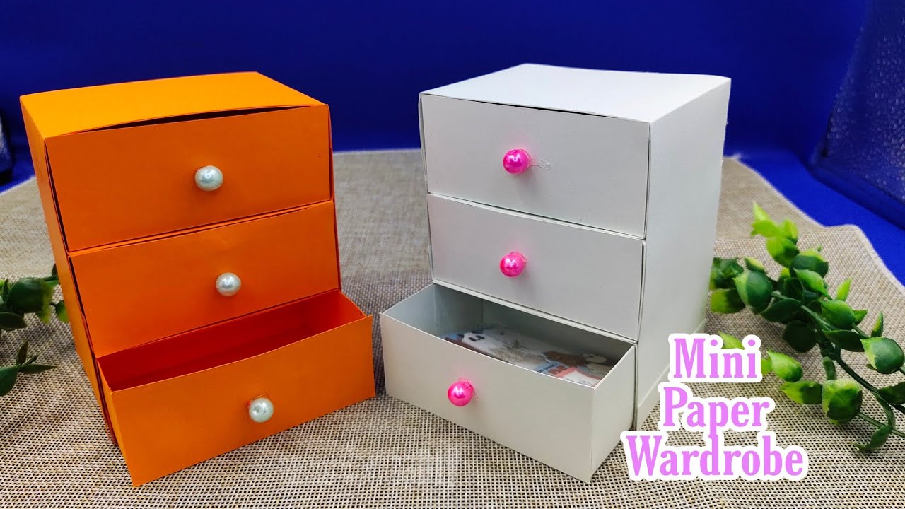 DIY How To Make Easy Origami Paper Close/DIY A Mini Paper Wardrobe/แม่ ...
