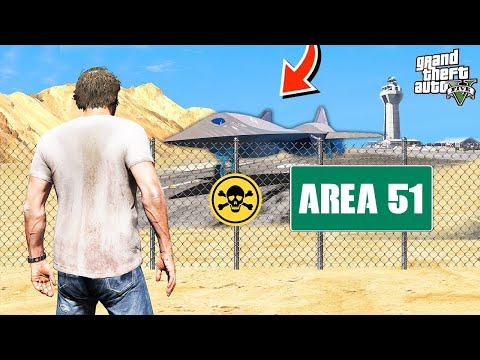 TREVOR AREA 51'DEN NÜKLEER SAVAŞ JETİ ÇALDI - GTA 5!