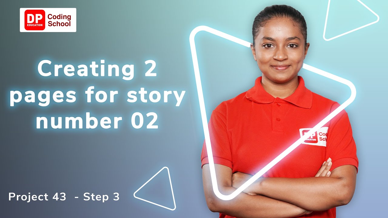 Project 43 Step 3 - Creating 2 pages for story no.2 - YouTube