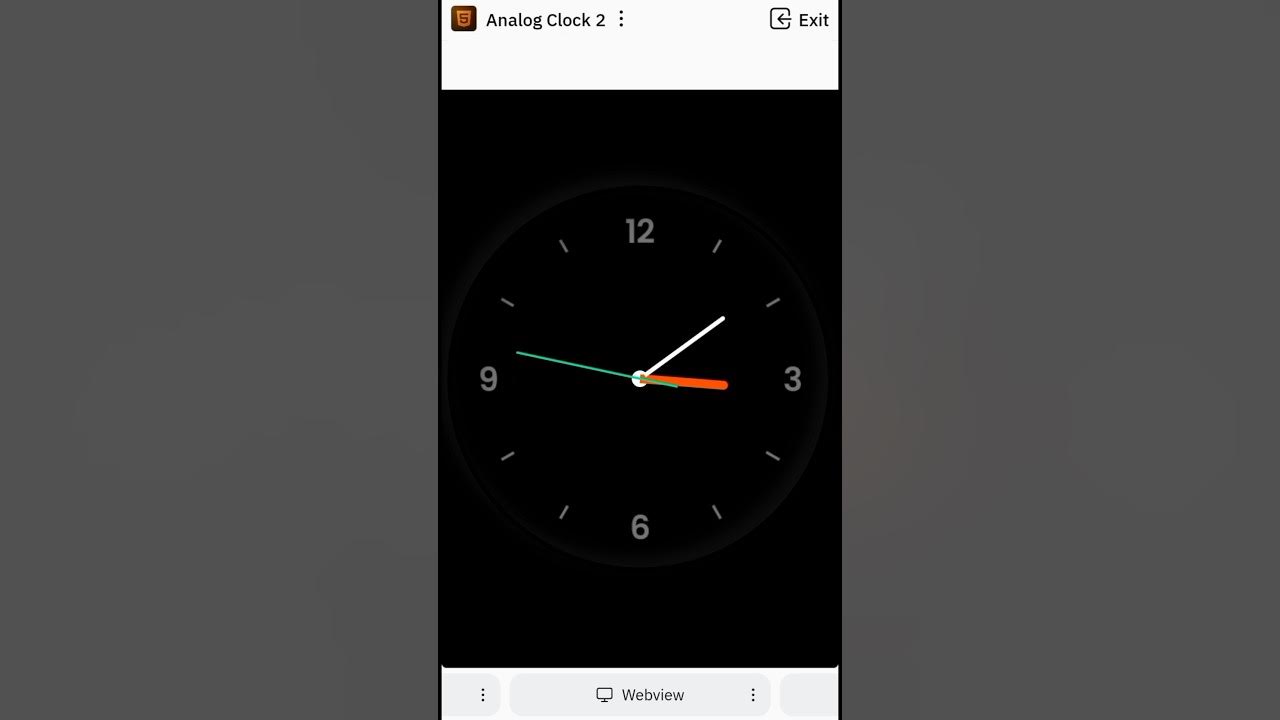 Designing an Analog Clock in Motion | Analog Clock 2 | Web Suite Mini ...