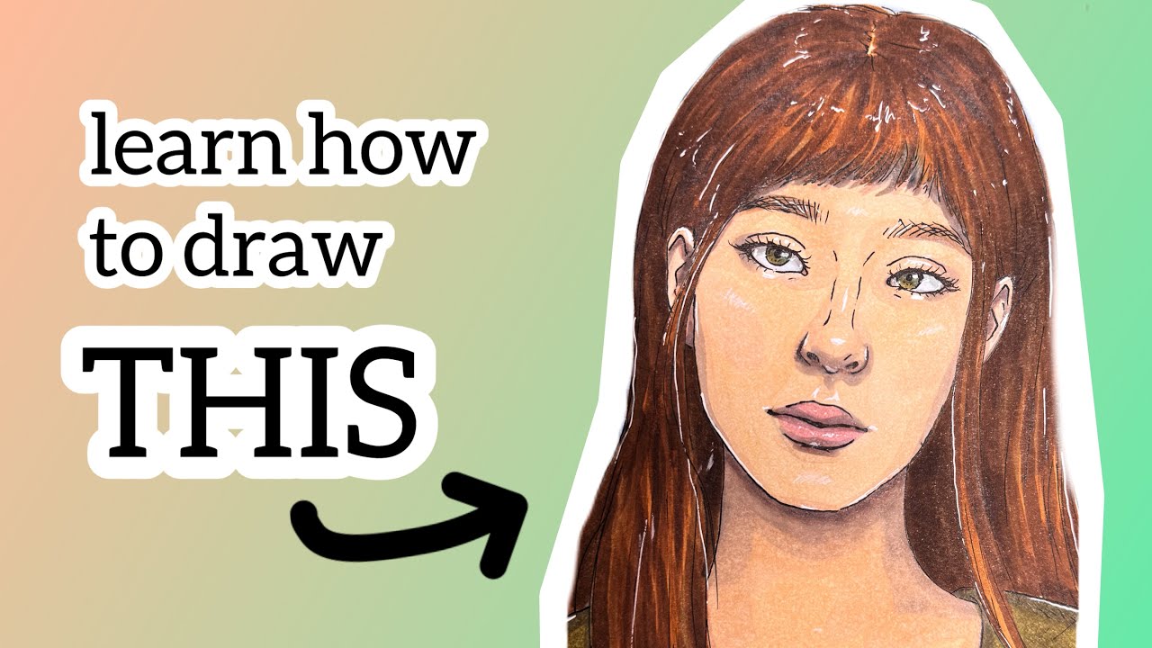 How To Draw a Beautiful Portrait Draw With Me! - YouTube