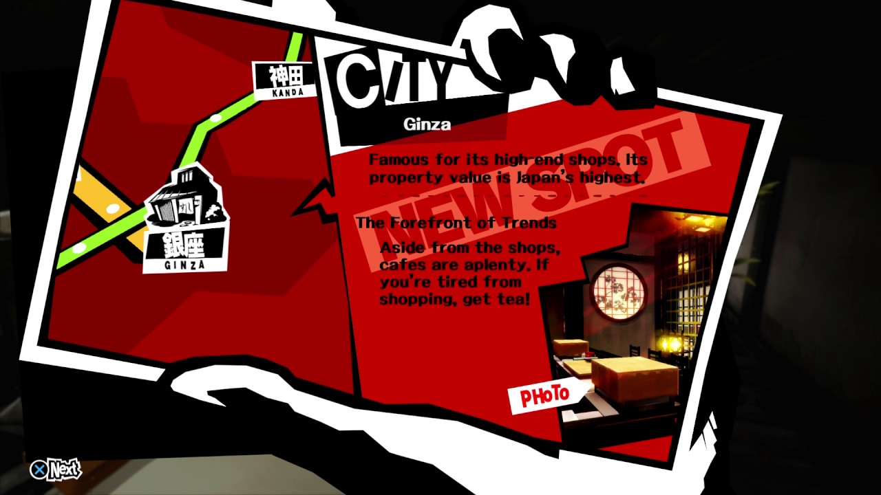 Persona 5 - Sunday 7/24: Ginza Village Unlocked on Map Details (Sushi ...