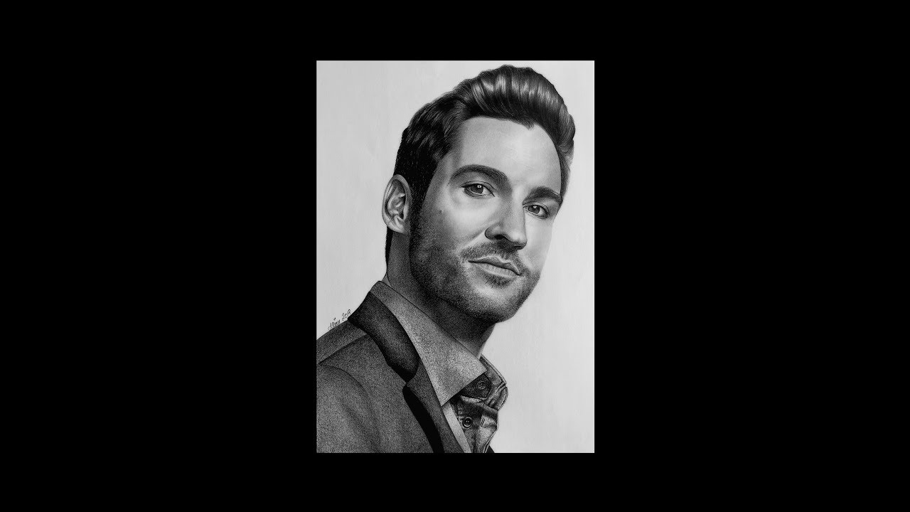 Tom Ellis ♥ LUCIFER ♥ Giveaway ♥ Speed Drawing - YouTube