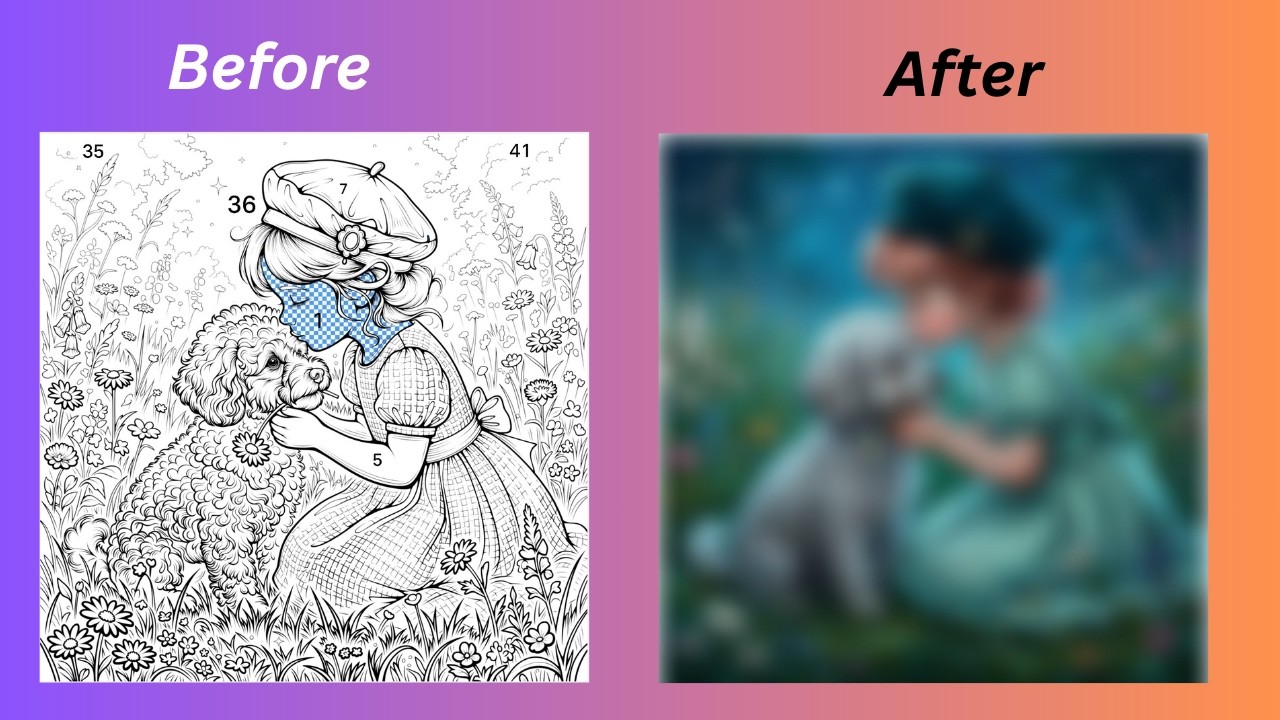 Baby girl & Puppy Coloring @NewColouringAesthetic - YouTube
